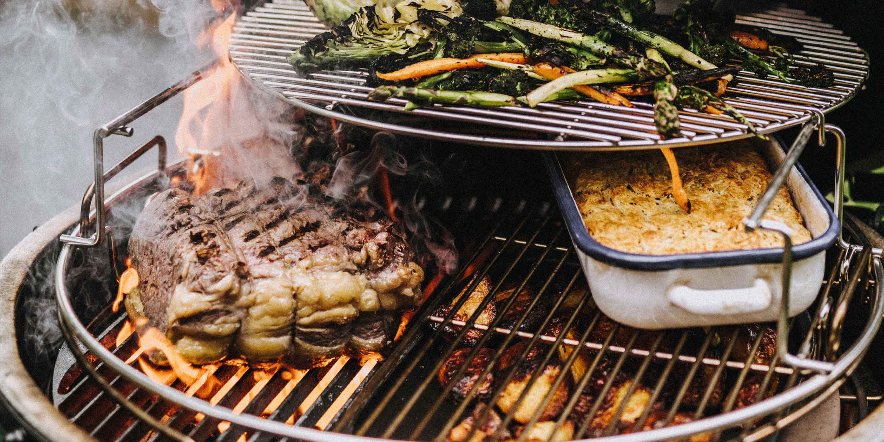 How to set up for Direct cooking – Big Green Egg UK